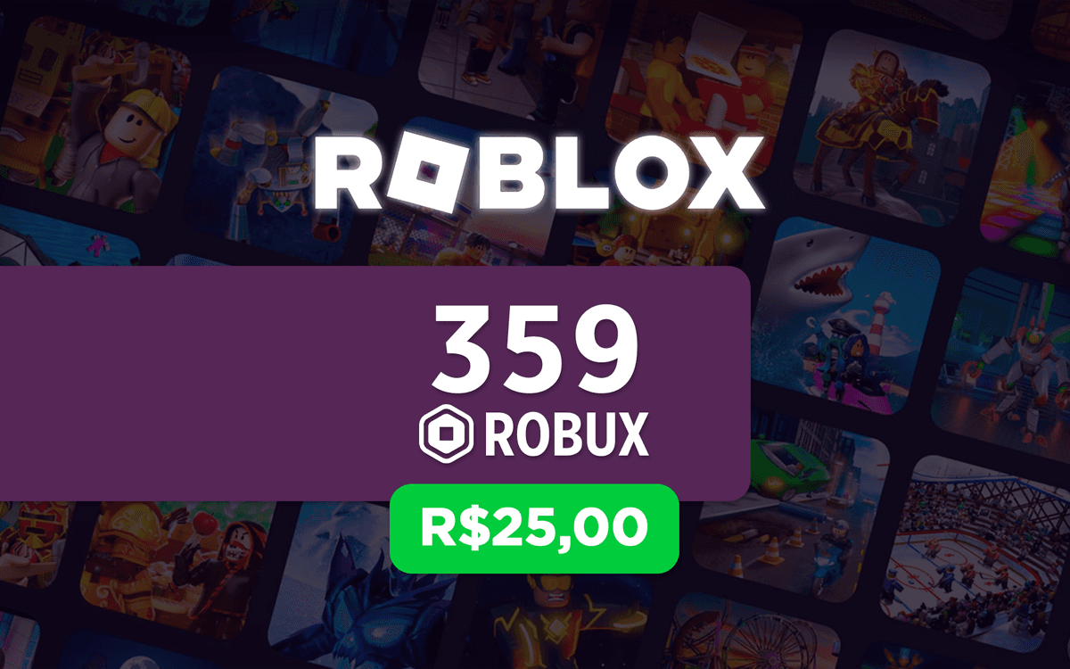 R$25 Roblox - Cartão Presente Digital [Exclusivo Brasil] | Hype Games