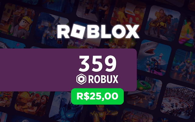 R$25 Roblox - Cartão Presente Digital [Exclusivo Brasil] | Hype Games