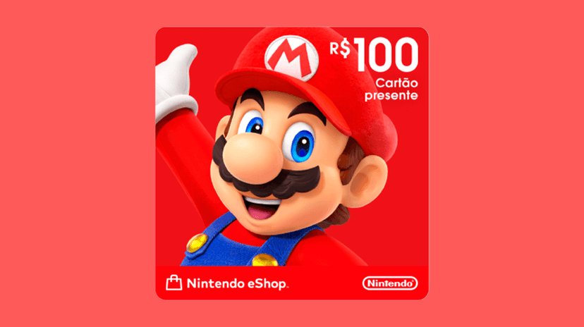R$100 Nintendo eShop - Cartão Presente | Hype Games